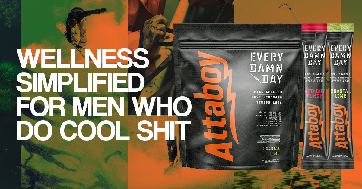 Attaboy | Wellness Simplified For Men Who Do Cool Shit.